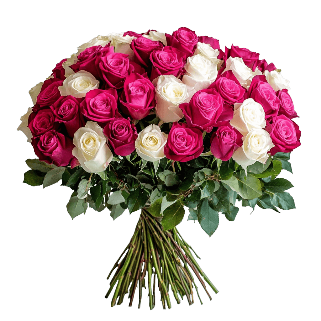 Multi color rose bouquet – Enchanted Blooms ATL